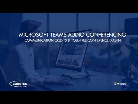 Audio Conferencing & Communication Credits in Microsoft Teams | Videos ...