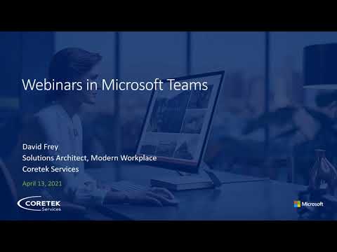 How to Run a Webinar for 1000 Attendees in Microsoft Teams | Videos ...